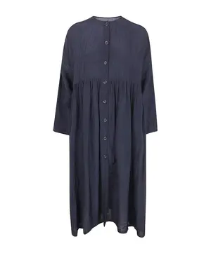 UMA WANG Round Neck Button-front Shirt Dress