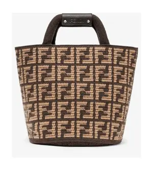Fendi Ff Jacquard Cashmere Bag