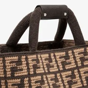 Fendi Ff Jacquard Cashmere Bag