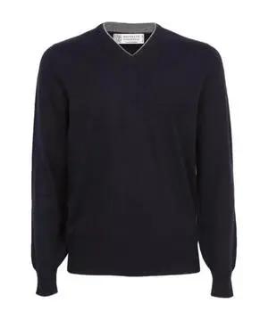 Brunello Cucinelli V-neck Knitted Pullover