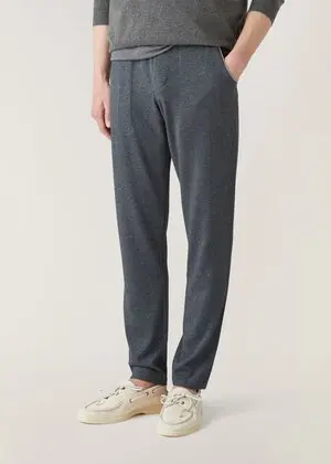 Loro Piana Drawstring Waist Casual Pants - Gray