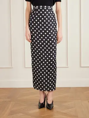 Khaite Winton Skirt - Black