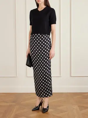 Khaite Winton Skirt - Black