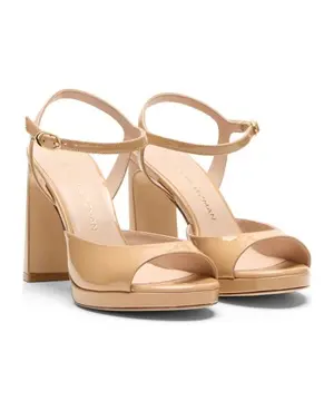 STUART WEITZMAN Babette Platform Sandals - Adobe