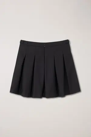 DUNST Buckle Pleated Mini Skirt