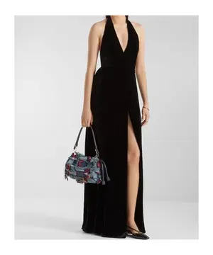 Fendi Mamma Baguette Medium Beaded Shoulder Bag