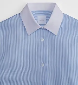 Dior Embroidered Blouse With Cd Mother-of-pearl Buttons
