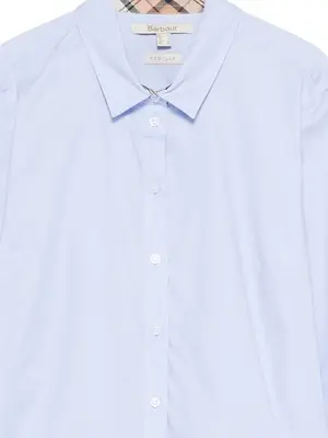 Barbour Long-sleeved Shirt With Classic Collar - Light Blue