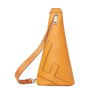 Fendi Roma Leather Cono Small Backpack - Orange