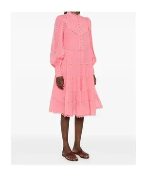 ERMANNO FIRENZE Layered Lace Midi Dress