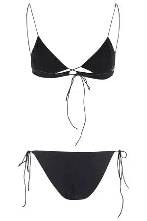 AMAZUIN Cut-out Side-tie Bikini