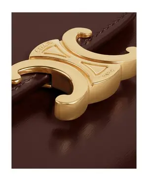 Celine Small Wallet Triomphe In Shiny Calfskin