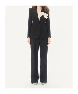 Valentino Garavani Tailored Trousers With Cuffed Hems