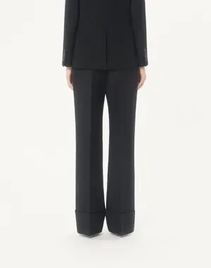 Valentino Garavani Tailored Trousers With Cuffed Hems