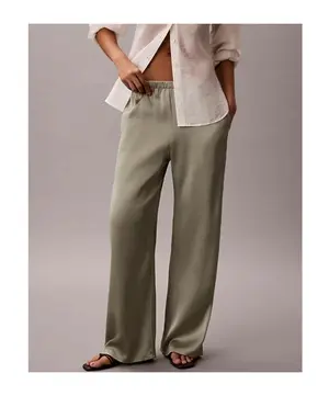 Calvin Klein Elasticated Waist Wide-leg Pants