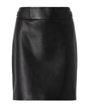 Magda Butrym Leather Midi Skirt