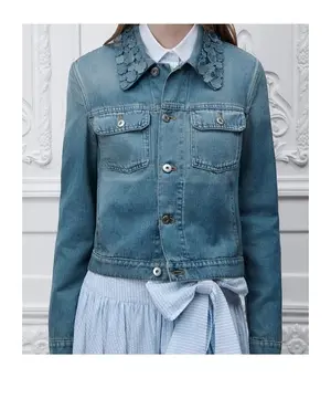 Dior Cropped Jacket With Embroidered Collar