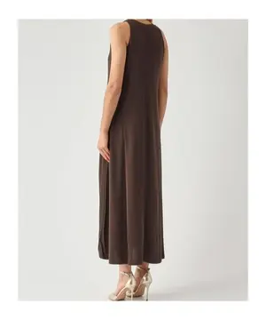 Max Mara Sleeveless Maxi Dress With Pockets