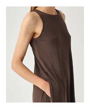 Max Mara Sleeveless Maxi Dress With Pockets