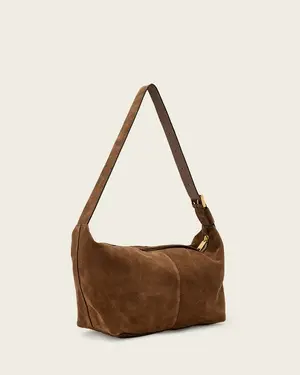 ALLSAINTS Zippered Shoulder Bag - Sugar Brown