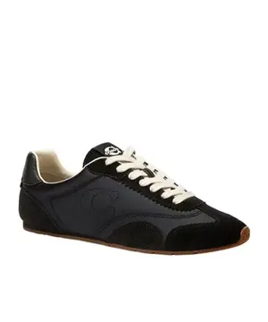 COACH Panelled Lace Up Sneakers - Black/chalk