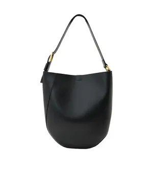 ALLSAINTS Luna Hobo Leather Shoulder Bag - Black