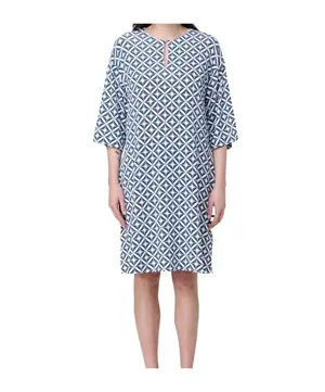 Max Mara Short Sleeve Dress - Blue