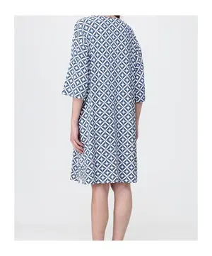 Max Mara Geometric Print Keyhole Dress