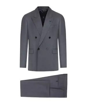 LARDINI Double-breasted Suit - Grey