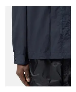 Stone Island Long-sleeved Casual Jacket With Chest Pocket And Sleeve Badge