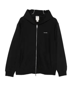 Calvin Klein Embroidered Logo Zip-up Hoodie