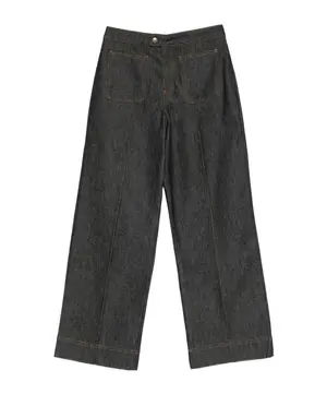 Soeur Patchwork Wide-leg Jeans