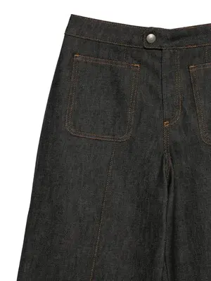 Soeur Patchwork Wide-leg Jeans