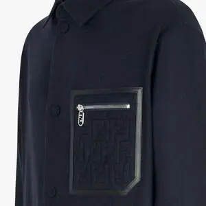 Fendi Single-breasted Jacket With Ff Motif