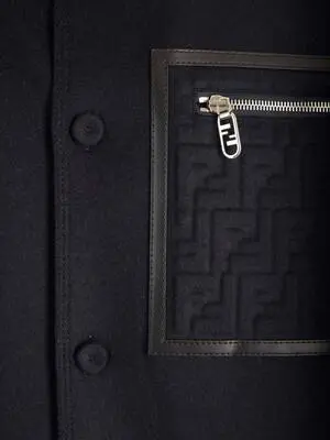 Fendi Single-breasted Jacket With Ff Motif