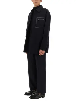 Fendi Single-breasted Jacket With Ff Motif