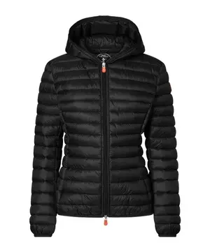 SAVE THE DUCK Daisy Hooded Puffer Jacket - Black