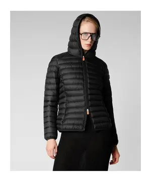 SAVE THE DUCK Daisy Hooded Puffer Jacket - Black