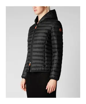 SAVE THE DUCK Daisy Hooded Puffer Jacket - Black