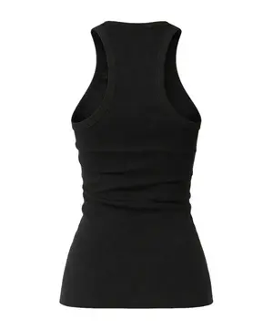 DONDUP Ribbed Logo Sleeveless Top