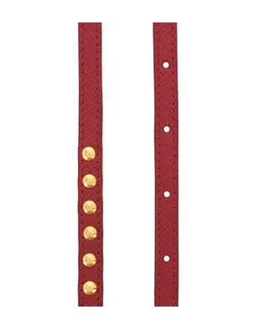 Prada Studded Leather Belt - Red