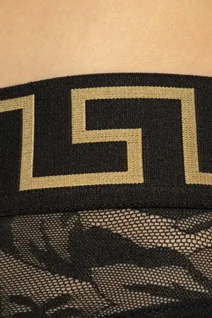 Versace Greca-border Lace Panties