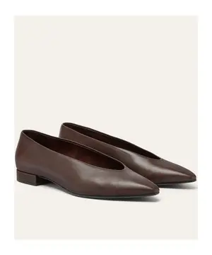 Loro Piana Rebecca Pointed-toe Ballerina Flats - Brown