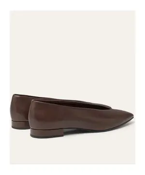 Loro Piana Rebecca Pointed-toe Ballerina Flats - Brown