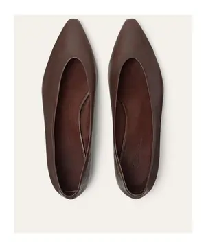 Loro Piana Rebecca Pointed-toe Ballerina Flats - Brown