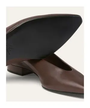 Loro Piana Rebecca Pointed-toe Ballerina Flats - Brown