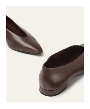 Loro Piana Rebecca Pointed-toe Ballerina Flats - Brown