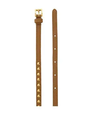 Prada Studded Skinny Belt - Brown