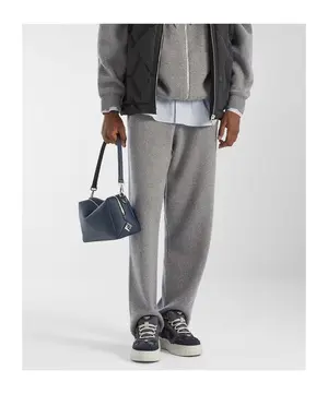 Fendi Trousers With Embroidered Logo