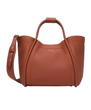 Max Mara Small Marine Tote Bag - Rust-colored